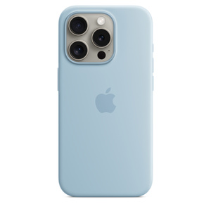 iPhone 15 Pro Silicone Case with MagSafe - Light Blue - Apple (UK)