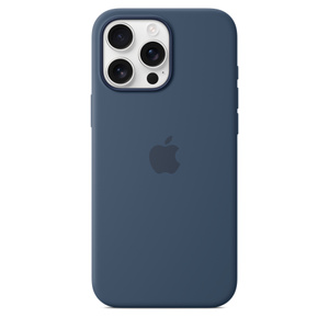 Coque en silicone avec MagSafe pour iPhone 16 Pro Max – Denim - Apple (FR)
