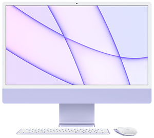 24-inch Purple iMac with 4.5K Retina display - Apple (IN)
