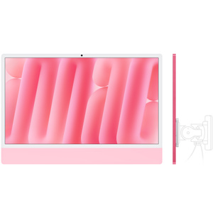 Pink iMac with built-in VESA Mount Adapter Note: this iMac does not ...