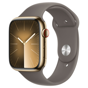 Refurbished Apple Watch Series 9 GPS + Cellular, 45mm Gold Stainless ...