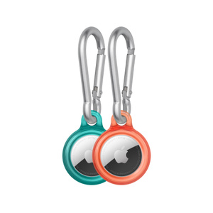 Tech21 EvoPop case for AirTags (2-Pack) - Orange/Green - Apple