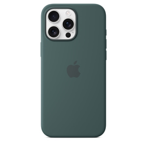 iPhone 16 Pro Max Silicone Case with MagSafe – Lake Green - Apple
