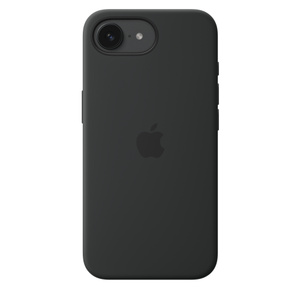 Capa de silicone para iPhone 16e - Preto - Educação - Apple (BR)