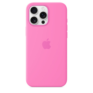 Capa de silicone com MagSafe para iPhone 16 Pro Max – Rosa-peônia ...