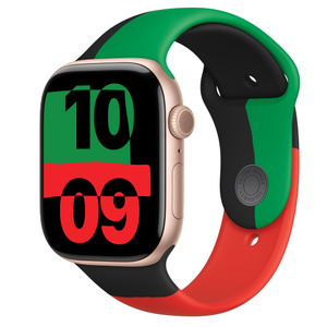 Buy Apple Watch Series 10 GPS + Cellular, 46mm Rose Gold Aluminium Case with Black Unity Sport ...