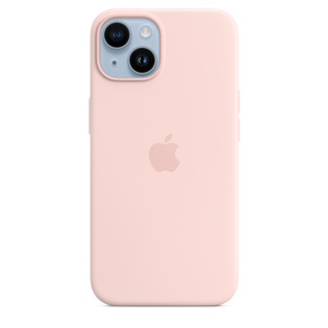 iPhone 14 Silicone Case with MagSafe - Chalk Pink - Apple (CA)