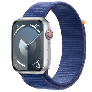 Buy Apple Watch Series 9 GPS + Cellular, 45mm Silver Aluminum Case with ...