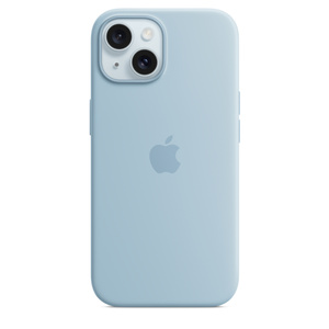 iPhone 15 Silicone Case with MagSafe - Light Blue - Education - Apple