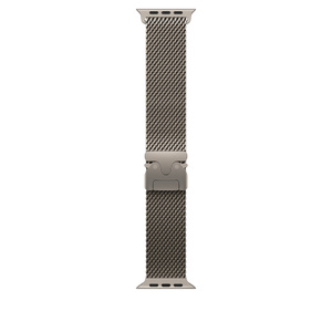 49mm Natural Titanium Milanese Loop - Small - Apple