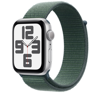 Buy Apple Watch SE GPS, 44mm Silver Aluminum Case with Lake Green Sport ...
