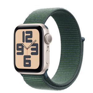 Buy Apple Watch SE GPS, 40-mm Starlight Aluminium Case with Lake Green ...