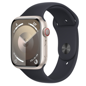 Buy Apple Watch Series 9 GPS + Cellular, 45-mm Starlight Aluminium Case ...