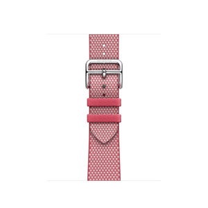 Apple Watch Hermès - 41mm Framboise/Écru Toile H Single Tour - Apple (HK)