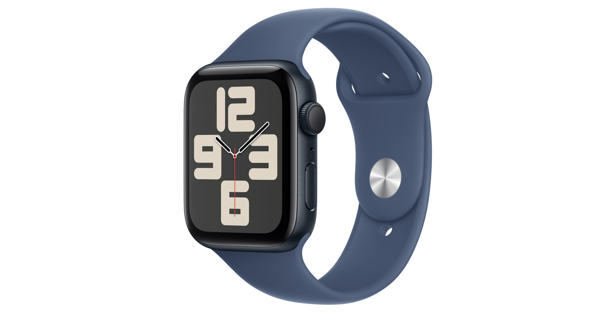 Buy Apple Watch SE GPS, 44mm Midnight Aluminium Case with Denim Sport ... Buy Apple Watch SE GPS, 44mm Midnight Aluminium Case with Denim Sport ...