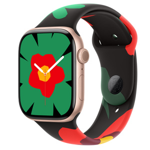 Buy Apple Watch Series 10 GPS, 46mm Rose Gold Aluminum Case with Black ...