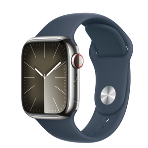 Refurbished Apple Watch Series 9 GPS + Cellular, 41mm Silver Stainless ...